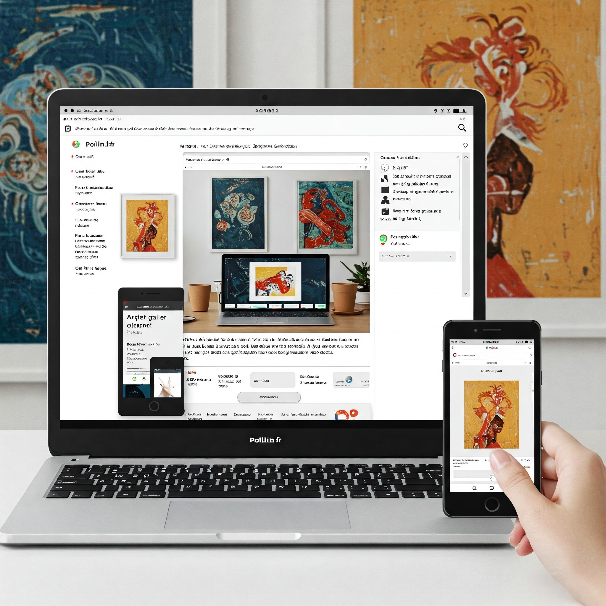 Pollin.fr : Agence artistique en ligne - Découvrez et soutenez les artistes